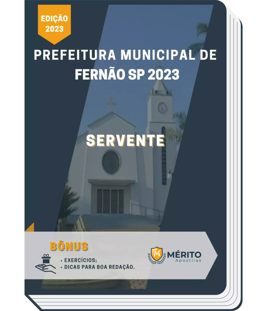 Apostila Servente Prefeitura de Fernão SP 2023 - Mérito Apostilas ...
